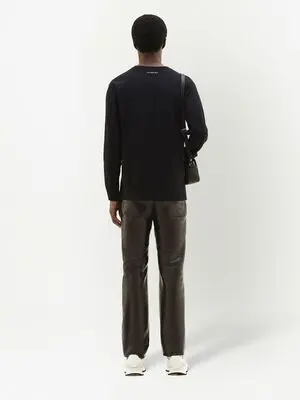 COURREGES Slim-cut Vinyl Trousers - Brown