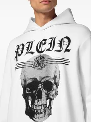 Philipp Plein Skull Strass Hooded Sweatshirt