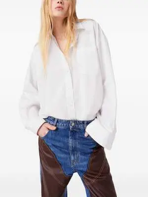 Stella McCartney Tiger-print Oversized Silk Shirt
