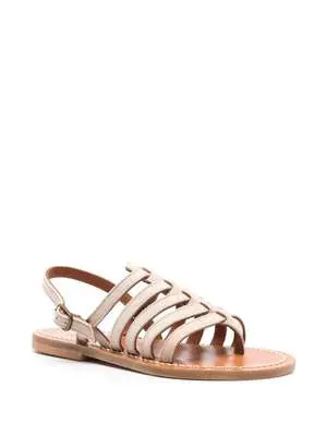 K.JACQUES Homere Suede Sandals - Neutrals
