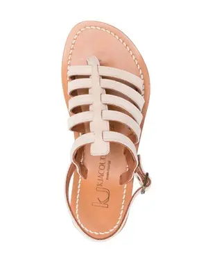 K.JACQUES Homere Suede Sandals - Neutrals