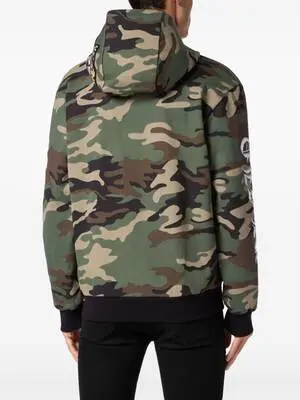 Philipp Plein Camouflage-pattern Hoodie