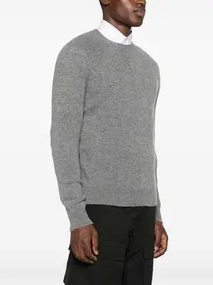 JIL SANDER Crew-neck Wool-blend Jumper - Grey