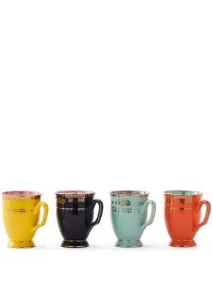 POLSPOTTEN Grandpa Porcelain Mugs - Black