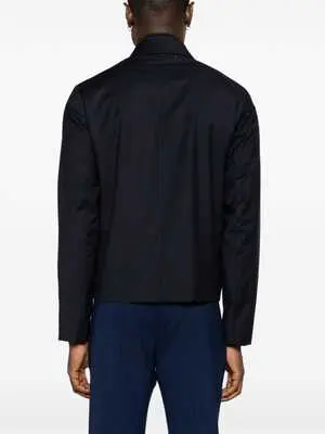 Paul Smith Zipped Wool Shirt Jacket - Blue