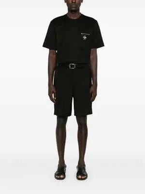 Fendi Logo-print Cotton T-shirt - Black