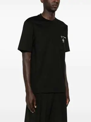 Fendi Logo-print Cotton T-shirt - Black