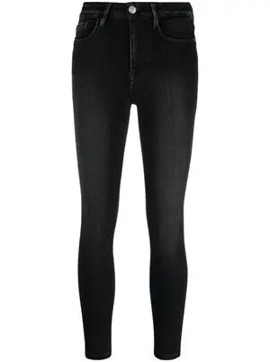 FRAME Le One Skinny-leg Cropped Jeans