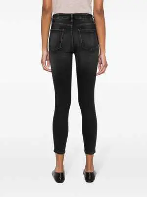 FRAME Le One Skinny-leg Cropped Jeans