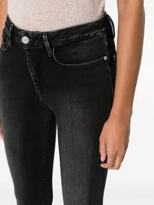 FRAME Le One Skinny-leg Cropped Jeans