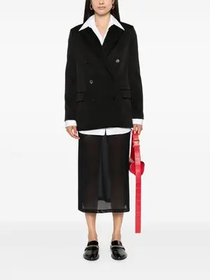 JOSEPH Ottoman Knitted Double-breasted Blazer