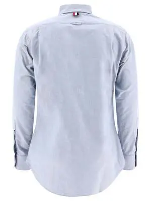Thom Browne Shirt With Chest Pocket - Light Blue