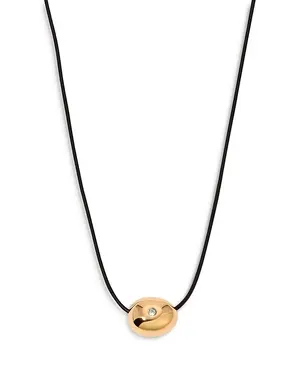 Ettika Pave Pendant Necklace - Black/gold