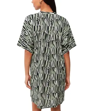 Whistles Checkerboard Tiger Print Dress