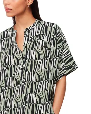 Whistles Checkerboard Tiger Print Dress