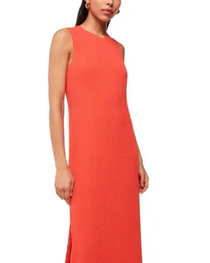 Whistles Erin Textured Midi Dress