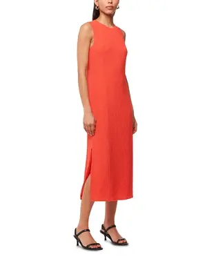 Whistles Erin Textured Midi Dress