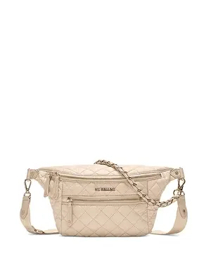 Mz Wallace Small Crosby Sling Bag - Buff/light Gold