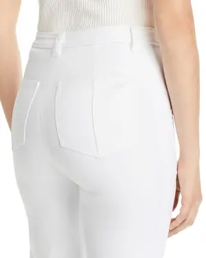 Cinq À Sept Benji Cropped Wide Leg Denim Pants