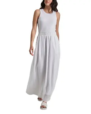 Dkny Mixed Media Maxi Dress