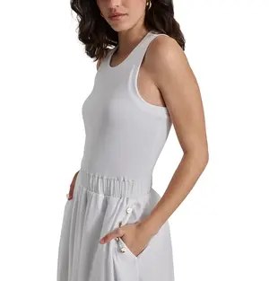 Dkny Mixed Media Maxi Dress