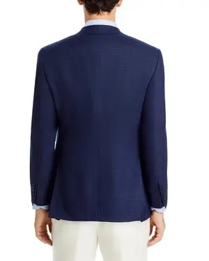 Canali Siena Melange Textured Sport Coat - Blue