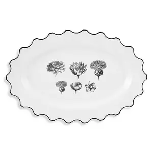 VISTA ALEGRE Herbariae Christian Lacroix Small Oval Platter - Multi