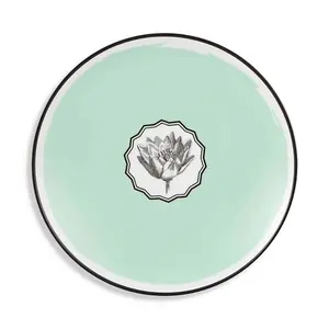 VISTA ALEGRE Herbariae Christian Lacroix Dessert Plate - Green