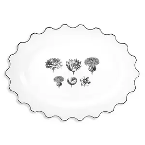 VISTA ALEGRE Herbariae Christian Lacroix Large Oval Platter - Multi