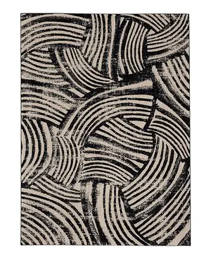 STACY GARCIA Rendition Arcoa Area Rug, 8' X 11 - Obsidian