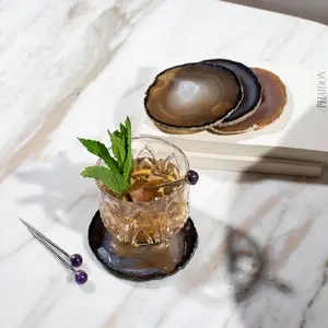ANNA NEW YORK Pedra Gemstone Coasters, Set Of 4