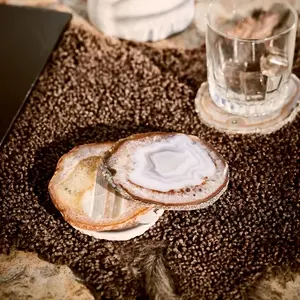 ANNA NEW YORK Pedra Gemstone Coasters, Set Of 4