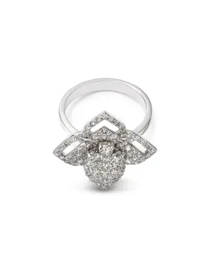 Bloomingdale'S Diamond Flower Ring In 14k Gold, 1.50 Tcw
