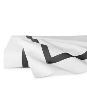SFERRA Estate Flat Sheet, King White/charcoal
