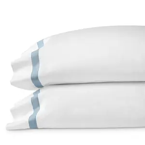 SFERRA Estate Pillowcase Set, Standard - White/sea