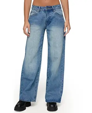 Edikted Acid Wash Jeans For Women