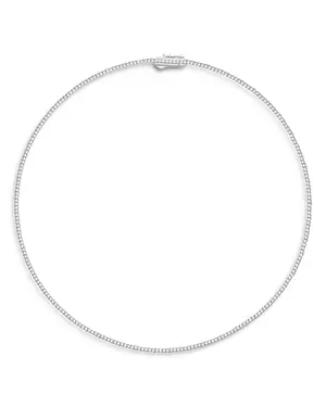 Bloomingdale'S Certified Diamond Tennis Necklace In 14k Gold, 3.0 Tcw - White