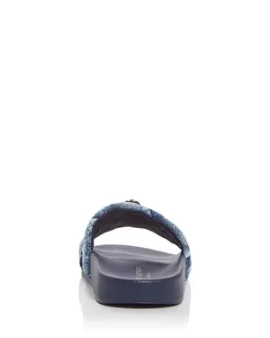 Kurt Geiger Meena Eagle Quilted Slide Sandals