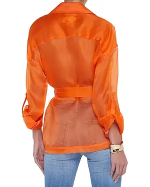L'Agence Colson Silk Safari Jacket
