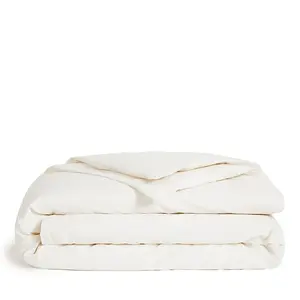 BROOKLINEN Classic Percale Duvet Cover, King/cali King Cream