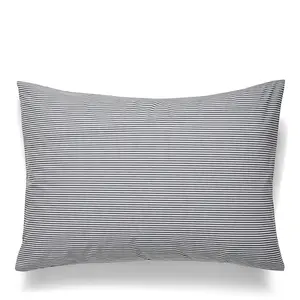 BROOKLINEN Classic Percale King Pillowcase Set Greystripe