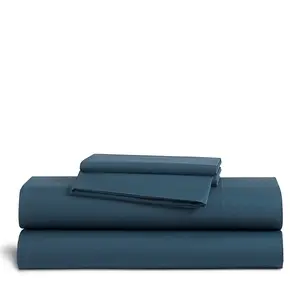BROOKLINEN Luxe Sateen Core Sheet Set, Full Abyss