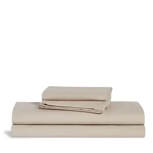 BROOKLINEN Luxe Sateen Core Sheet Set, Full Pebble