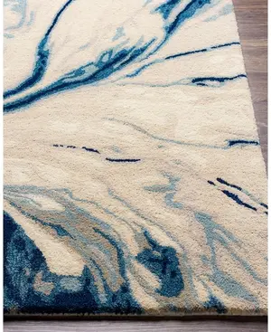 SURYA Kavita 18415 Runner Area Rug, 2'6 X 8 - Navy