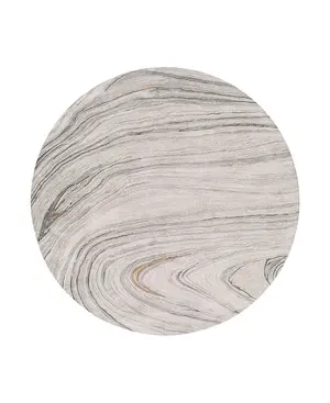 SURYA Kavita 23252 Round Area Rug, 6' X 6' Silver