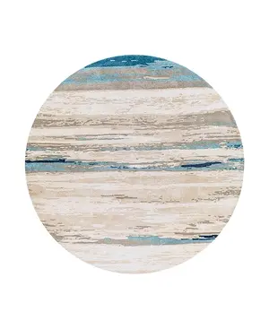 SURYA Kavita 29212 Round Area Rug, 6' X 6 - Silver