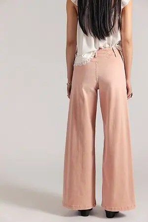 Free People We The Free Libre Wide-leg Jeans - Bubblegum