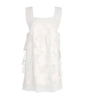 Loretta Caponi Lace-trim Fiocchini Top - White