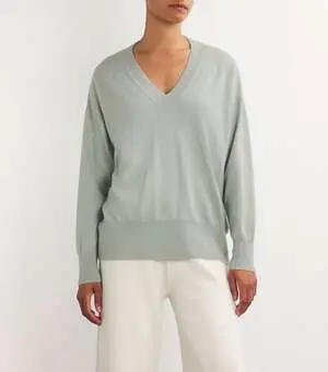 Le Kasha Organic Cashmere V-neck Sweater