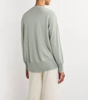 Le Kasha Organic Cashmere V-neck Sweater